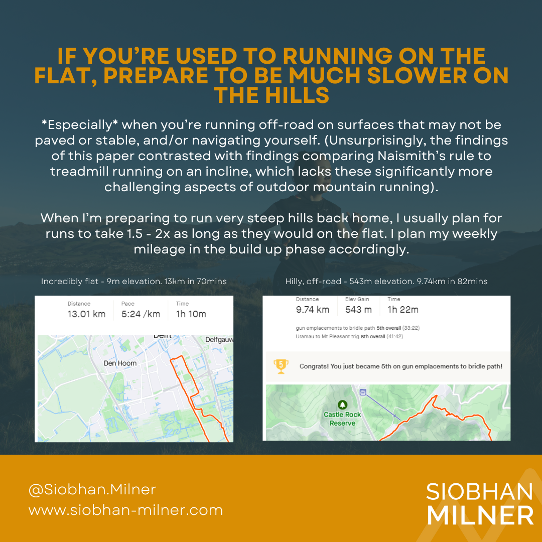 Elevation gain & running duration: How much slower is running hills ...